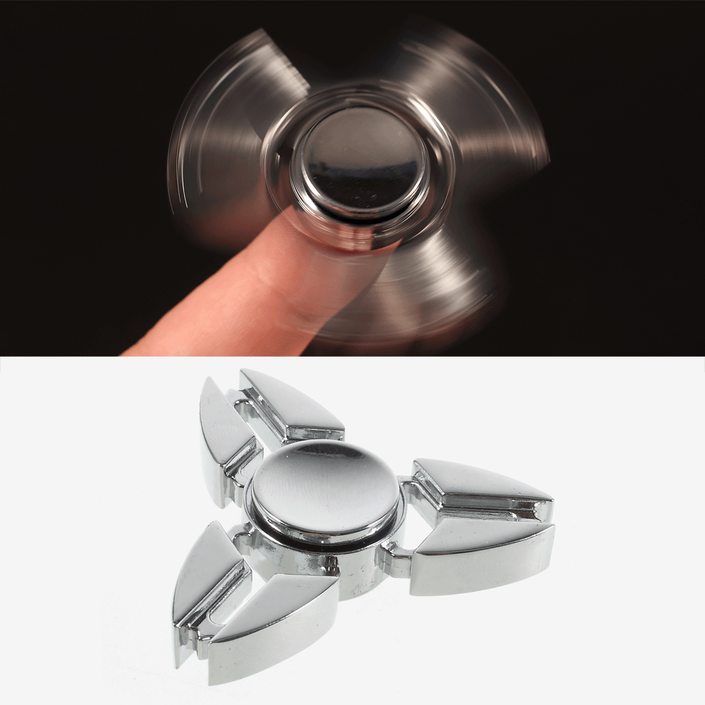 Fidget Spinner 3-Siipinen Ruostumaton Teräs Pinnoite – Fidget Spinner Suomi